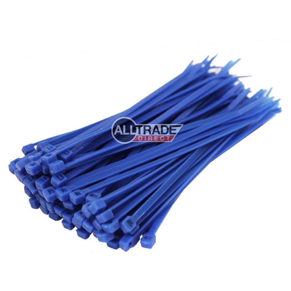 Blue 140mm x 3.6mm Cable Ties | All Zip Tie Sizes & Colours In Stock ...