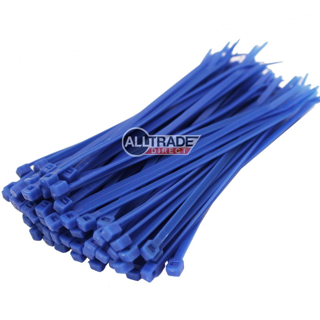 Blue 200mm x 4.8mm Cable Ties | All Zip Tie Sizes & Colours In Stock ...