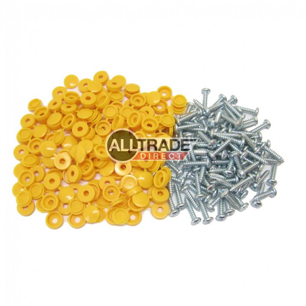 Number Plate Caps & Screws | Black, White, Yellow & Blue Fixings ...