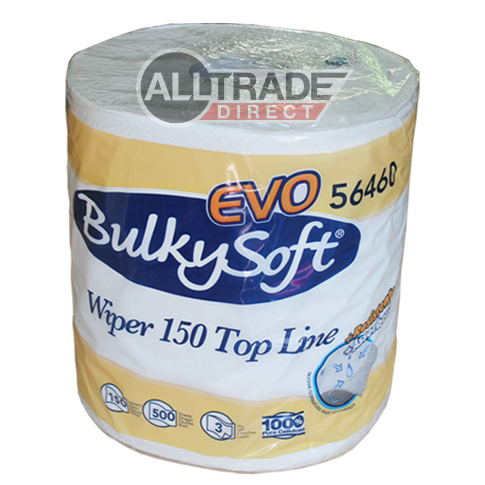 3 Ply White Paper Cellulose Roll – Alltrade Direct